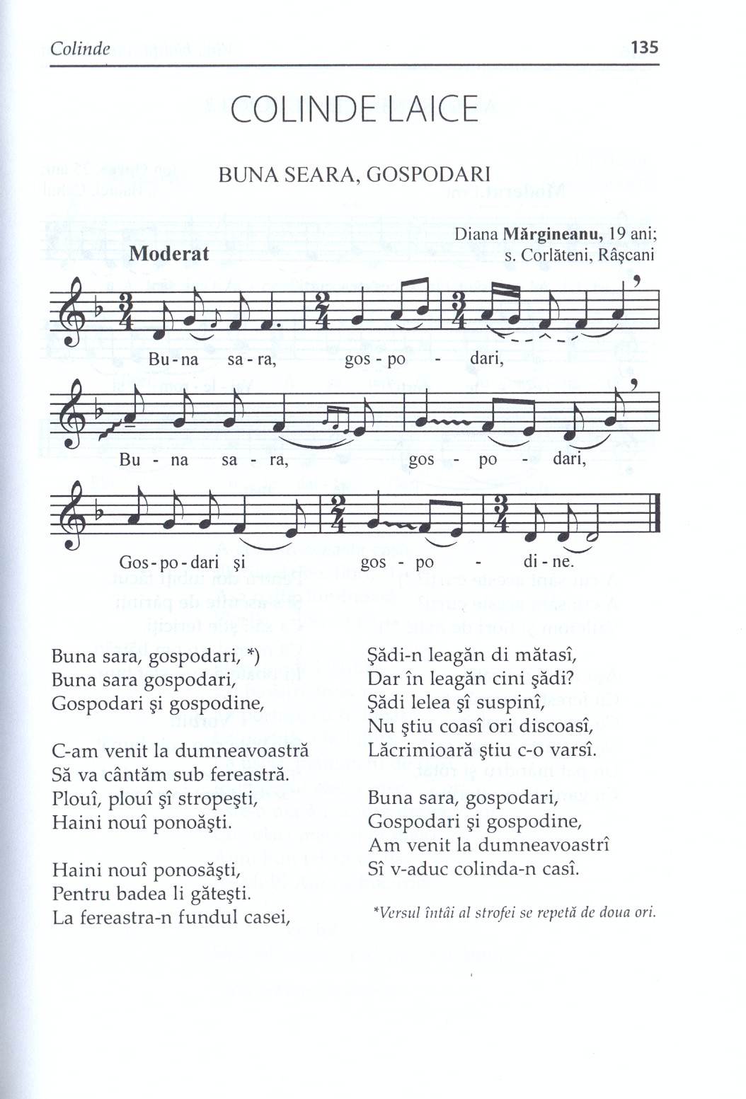 Colinde, Urături de Anul Nou din Colecţia Chişinău – Chișinău, orașul meu